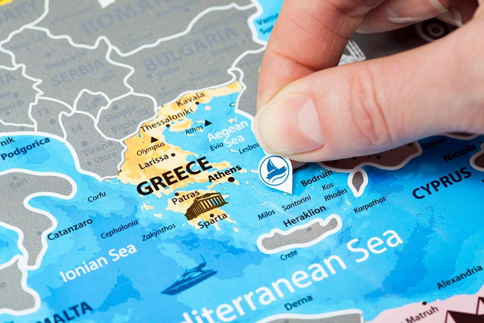 Europe Scratch Map Poster (68 x 48 cm) – DMap factory – DMap Factory